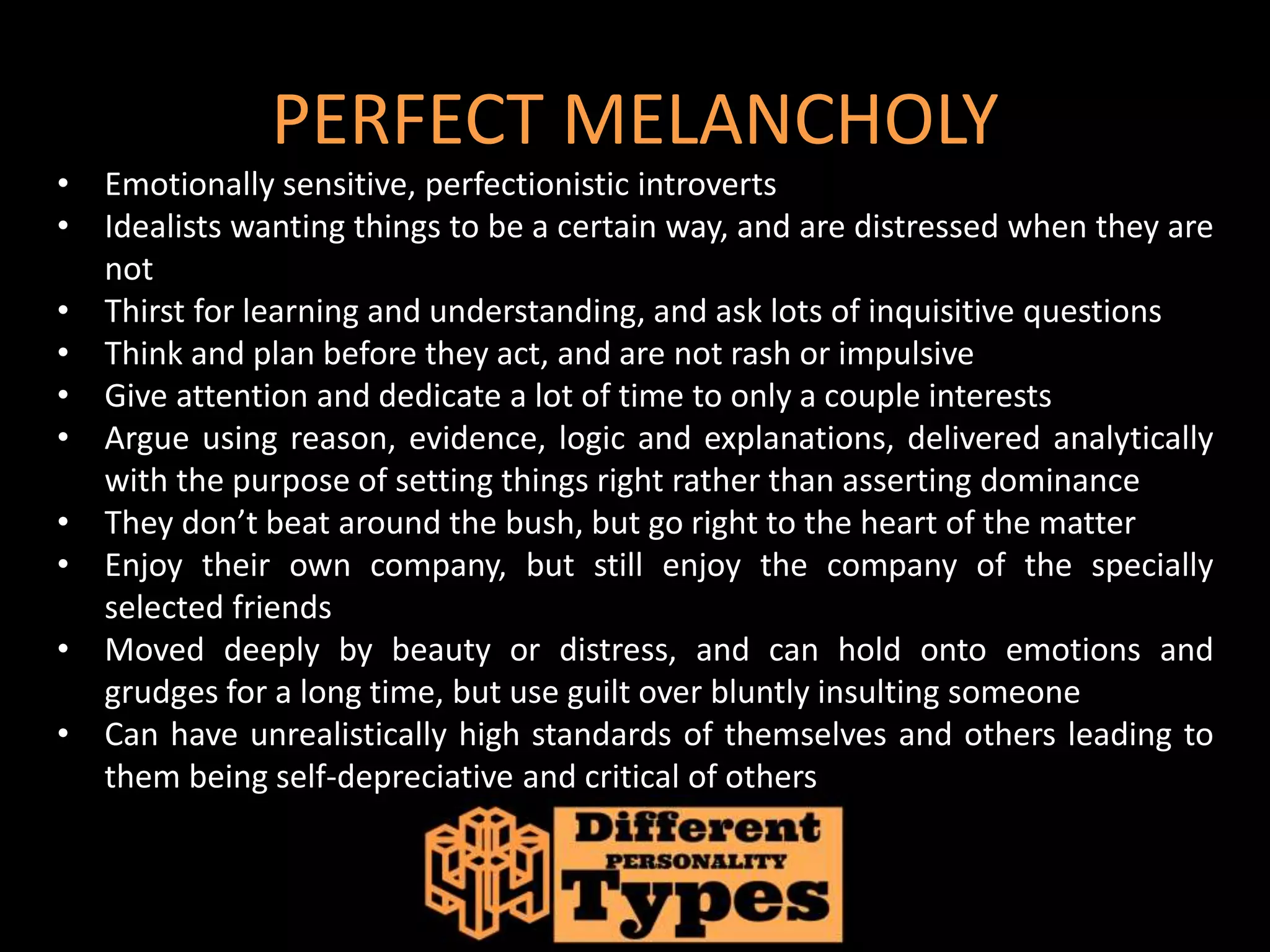 4 Different Personality Types - Sanguine, Choleric, Phlegmatic ...