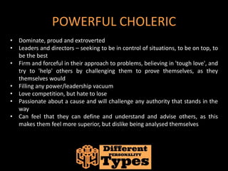 4 Different Personality Types - Sanguine, Choleric, Phlegmatic ...