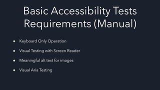 Different phases of accessibility testing | PPT