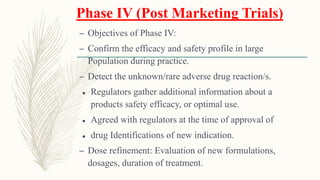 Different phases of clinical trials | PPTX