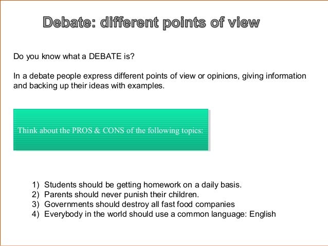 Different points of view