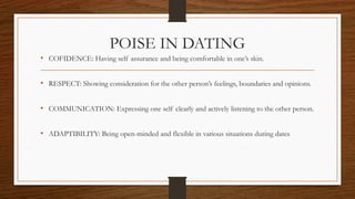 the different poise and table manners when dating | PPTX