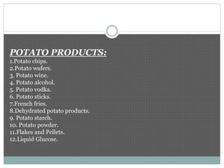 Different potato products | PPTX
