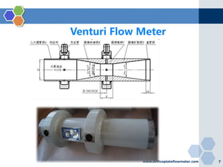 Differential Pressure Flow Meter Introduction | PPTX
