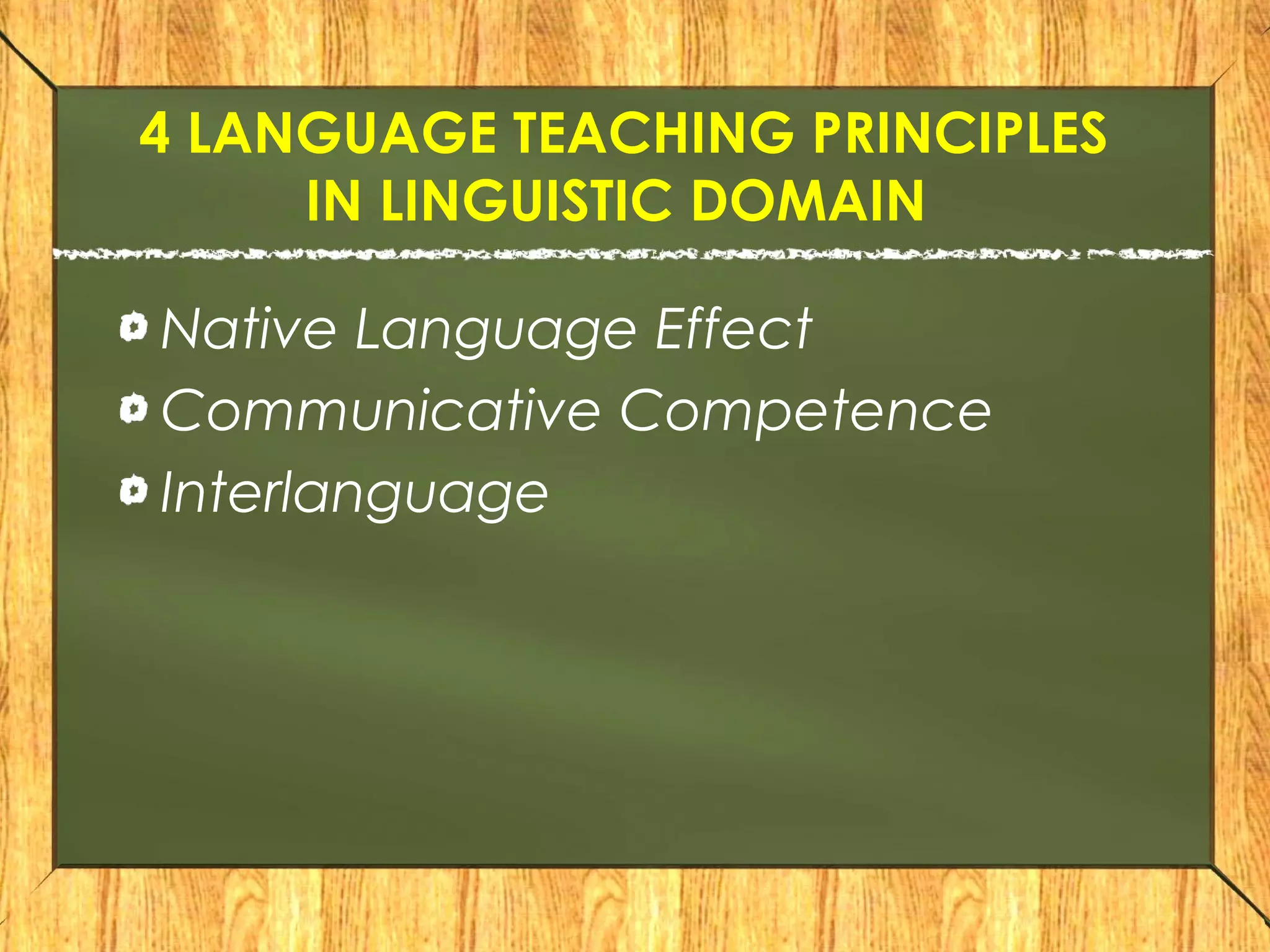 Different principles of language teaching | PPT