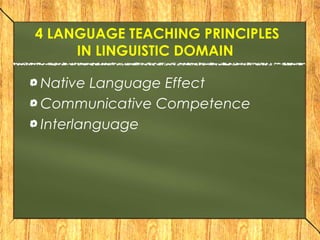 Different principles of language teaching | PPT