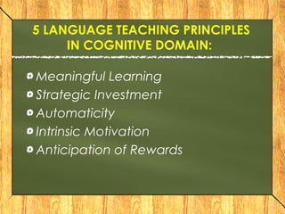 Different principles of language teaching | PPT