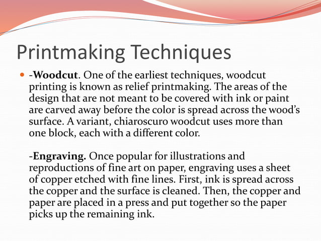 Different Printmaking Techniques | PPT