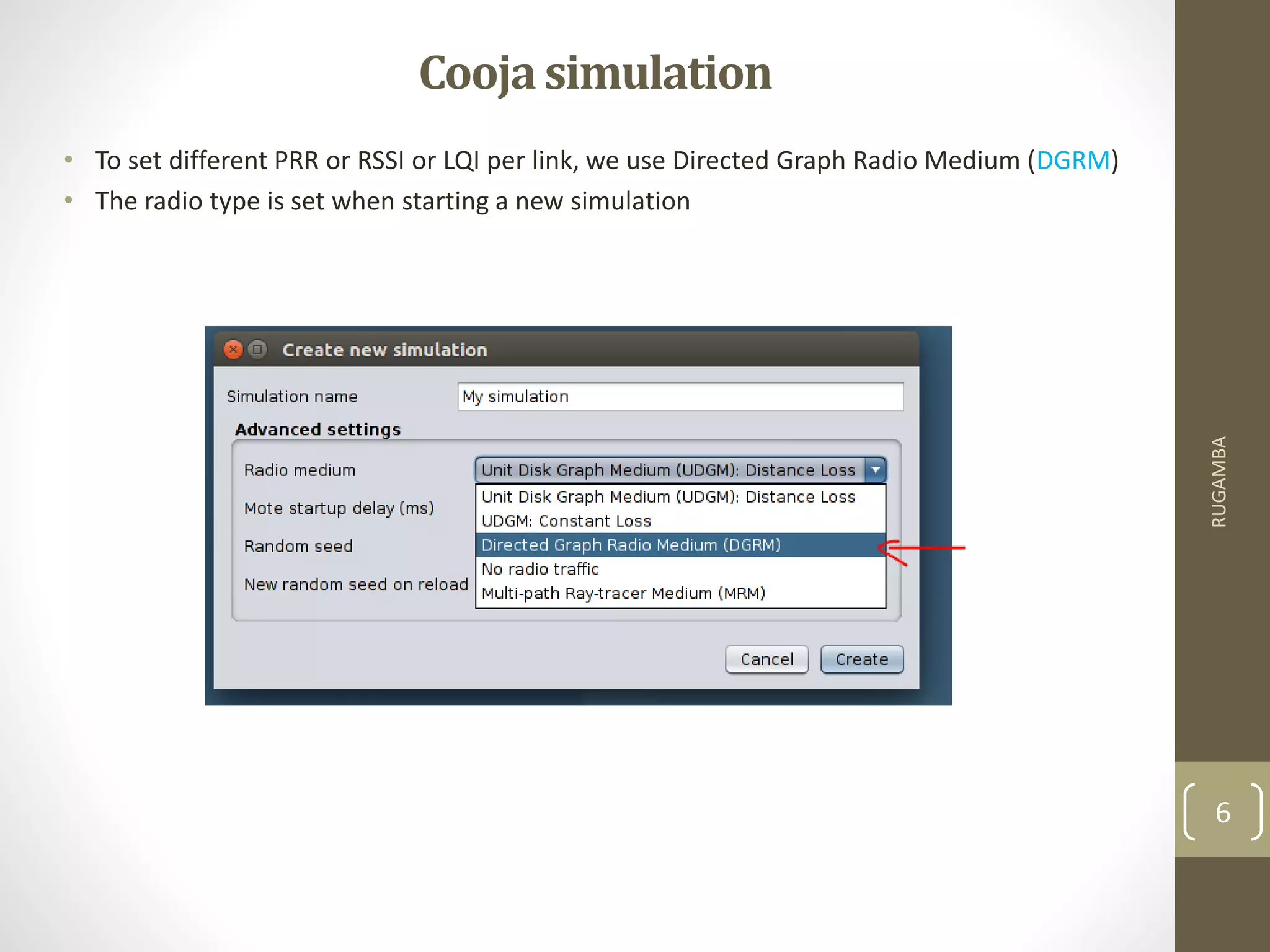 Different prr per link in contiki cooja simulation | PDF