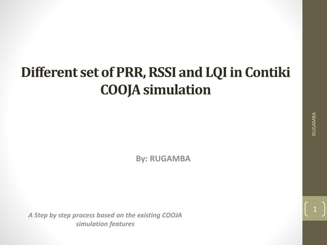 Different prr per link in contiki cooja simulation | PPT