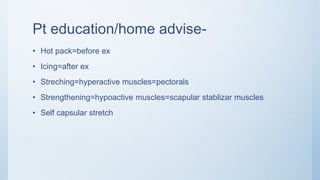 frozen shoulder/adhessive capsulitis/PA | PPT