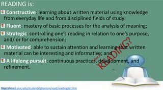 Different reading styles in English subjects | PPTX