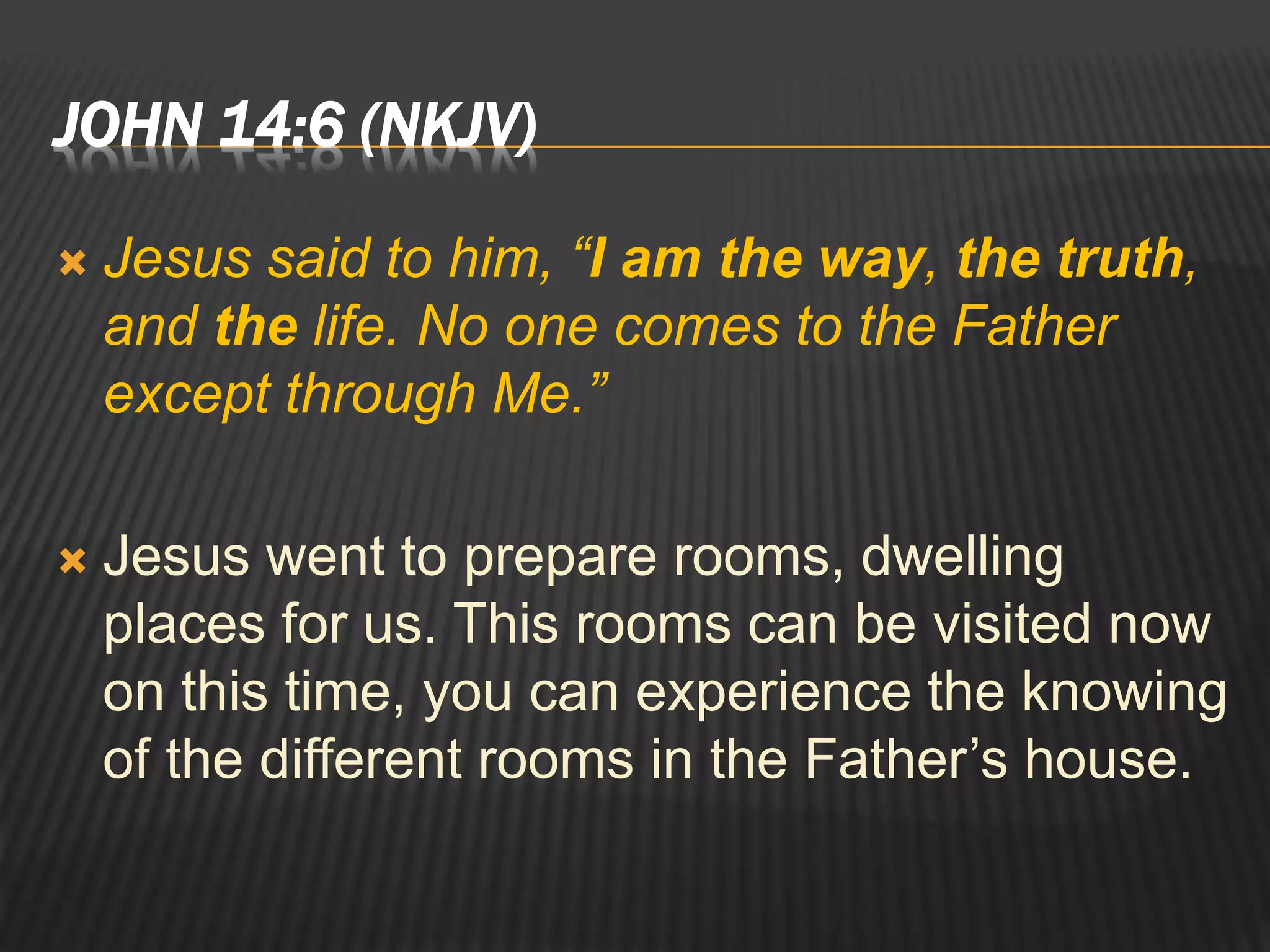 Different rooms in the father's house | PPTX
