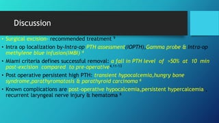 Different scenarios of managing Parathyroid adenoma.pdf
