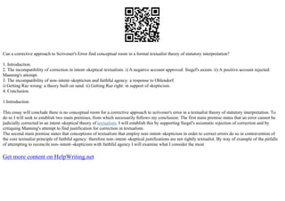 Different Schools Of Statutory Interpretation | PPT