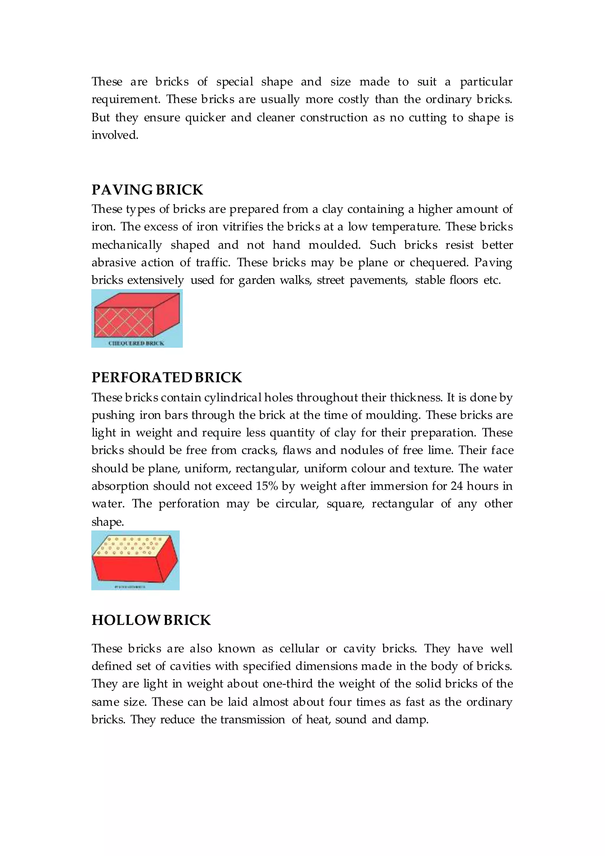 Different shape of bricks | DOCX