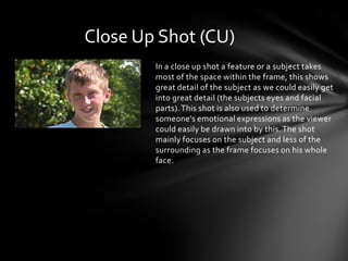 Different Shot Types | PPT