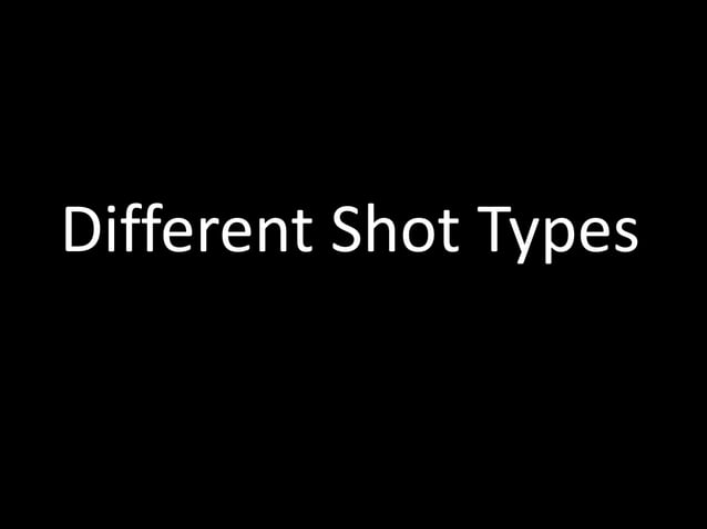 Different Shot Types | PPTX
