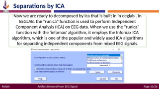 Different Signal Processing Techniques used in Artifact removal from ...