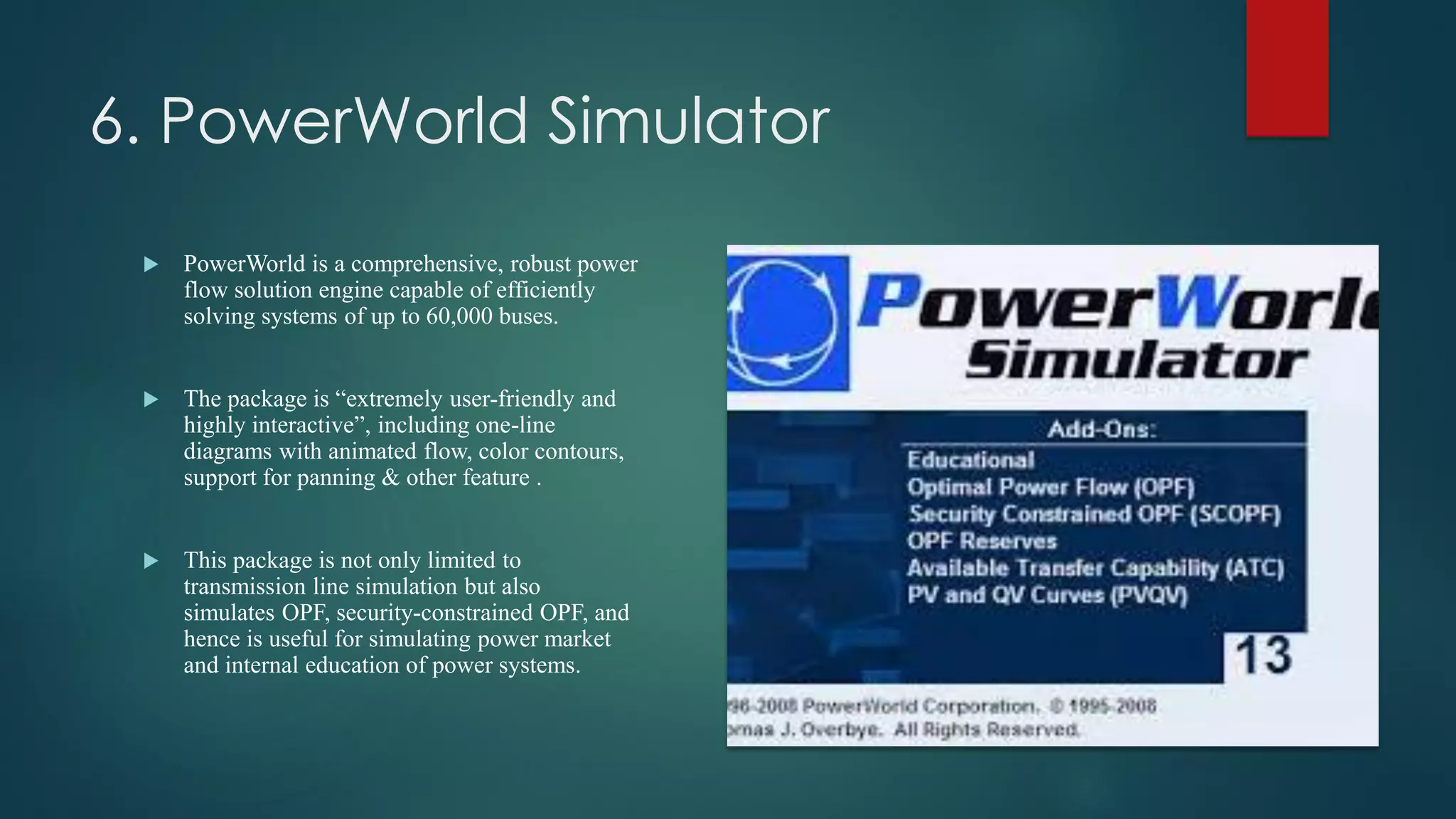 Different simulation softwares in power system | PDF