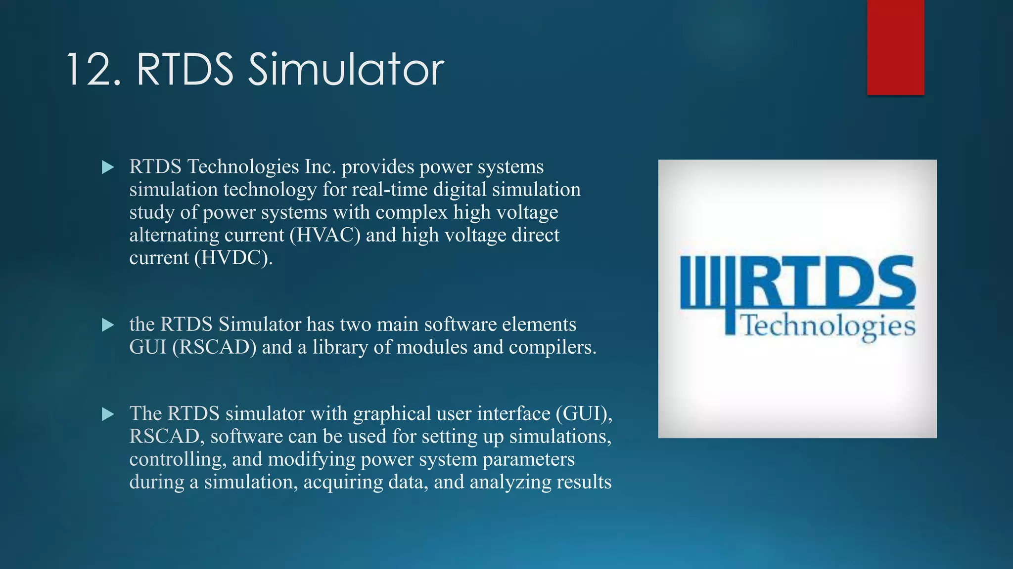 Different simulation softwares in power system | PDF