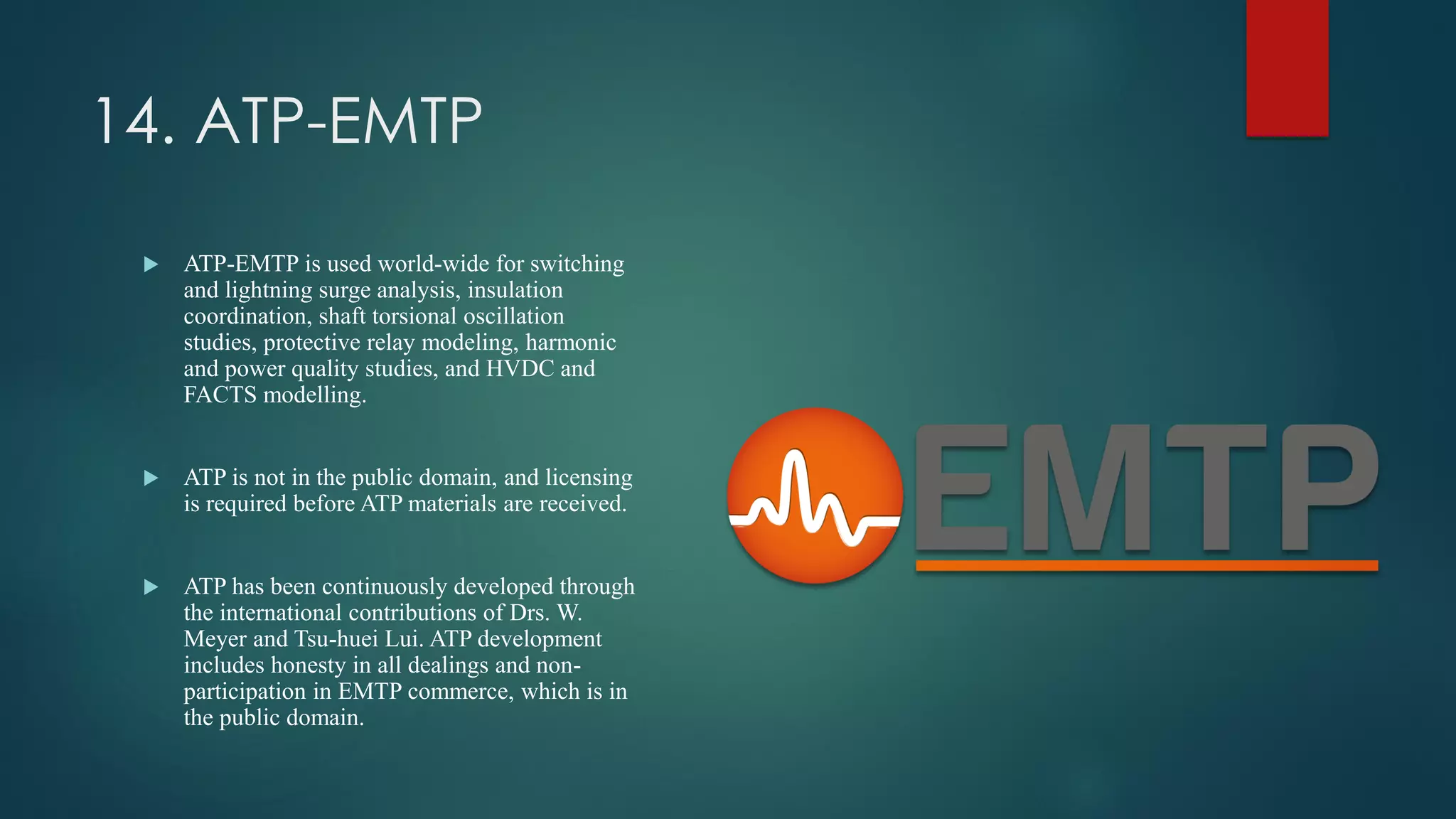 Different simulation softwares in power system | PDF