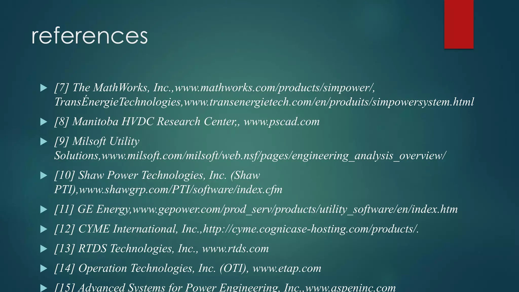 Different simulation softwares in power system | PDF