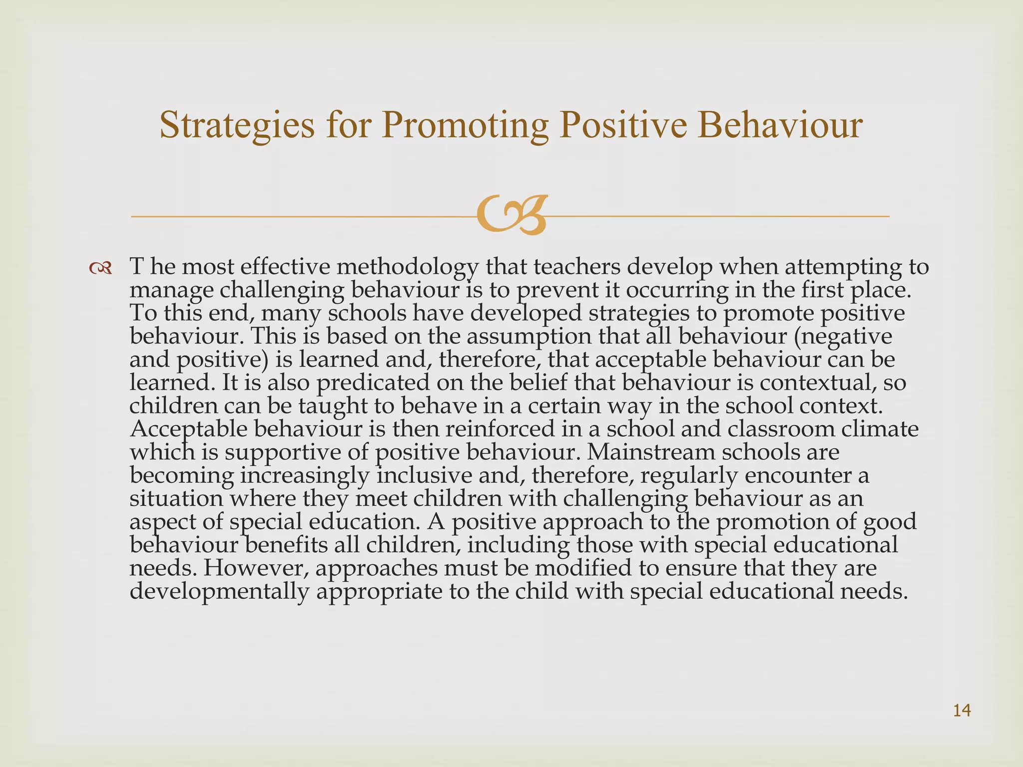 Different skills in managing he behaviour at home | PPTX