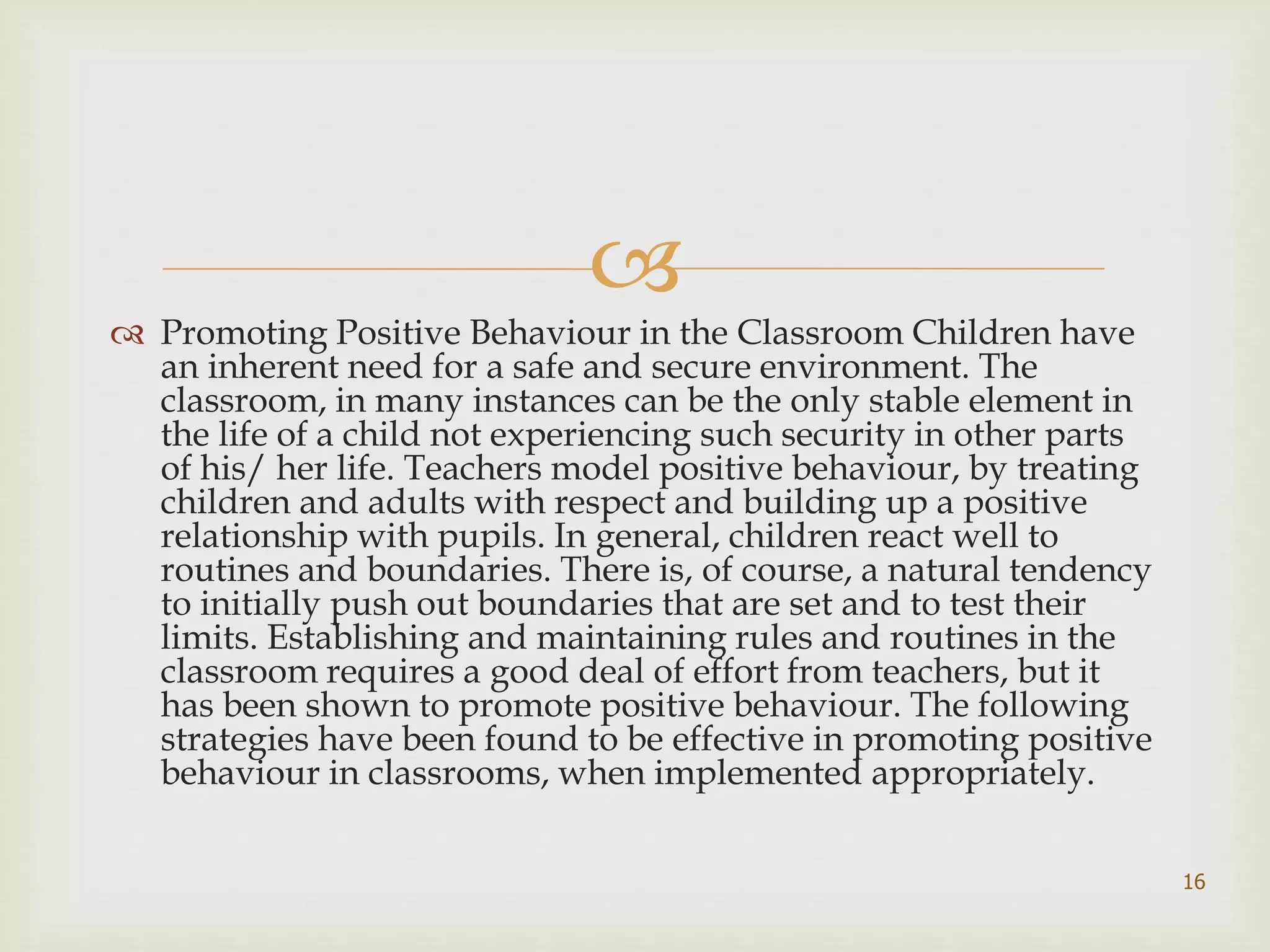 Different skills in managing he behaviour at home | PPTX