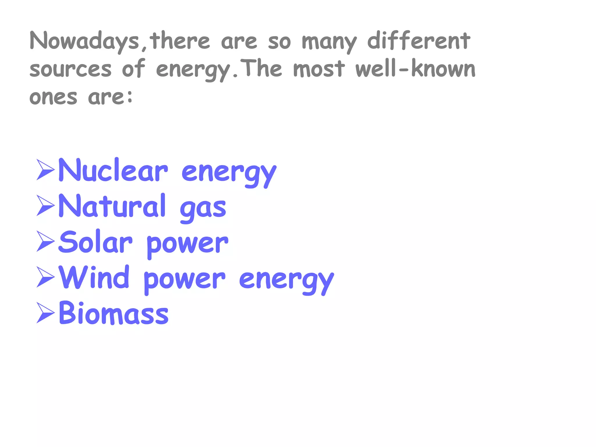 Different sources of energy | PPT