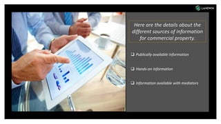 Different Sources of Information for Commercial Property | PPTX