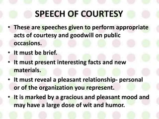 Different speeches | PPT