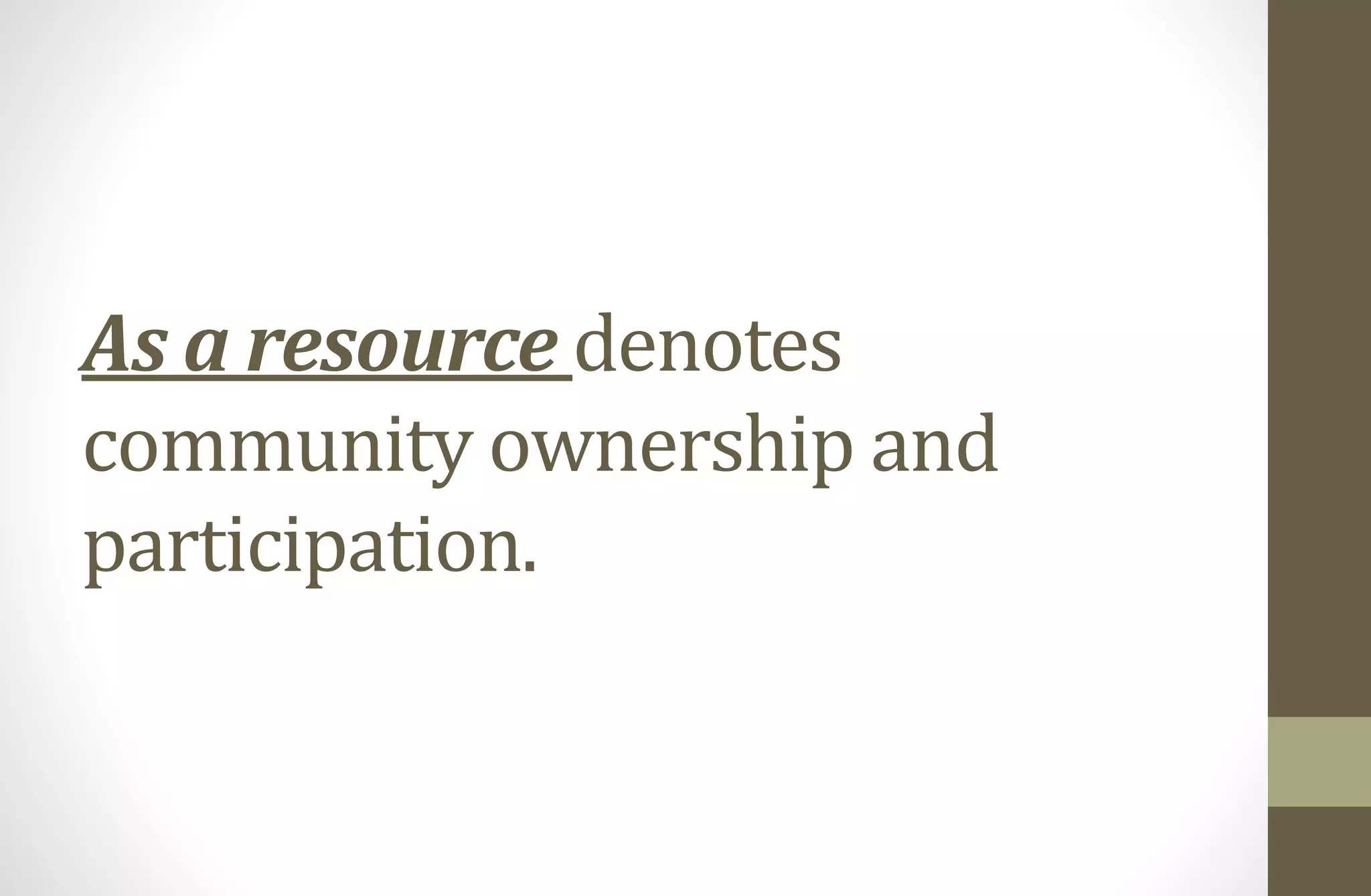 Different Perspective on Community | PPTX