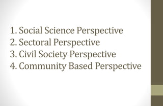 Different Perspective on Community | PPTX