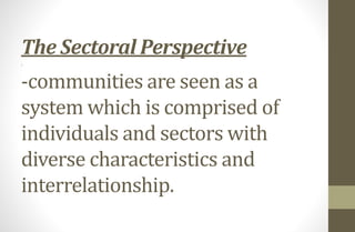 Different Perspective on Community | PPT