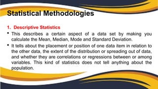 Different Statistical Techniques - Practical Research 1 | PPT