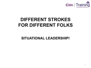 DIFFERENT STROKES FOR DIFFERNT FOLKS.pptx