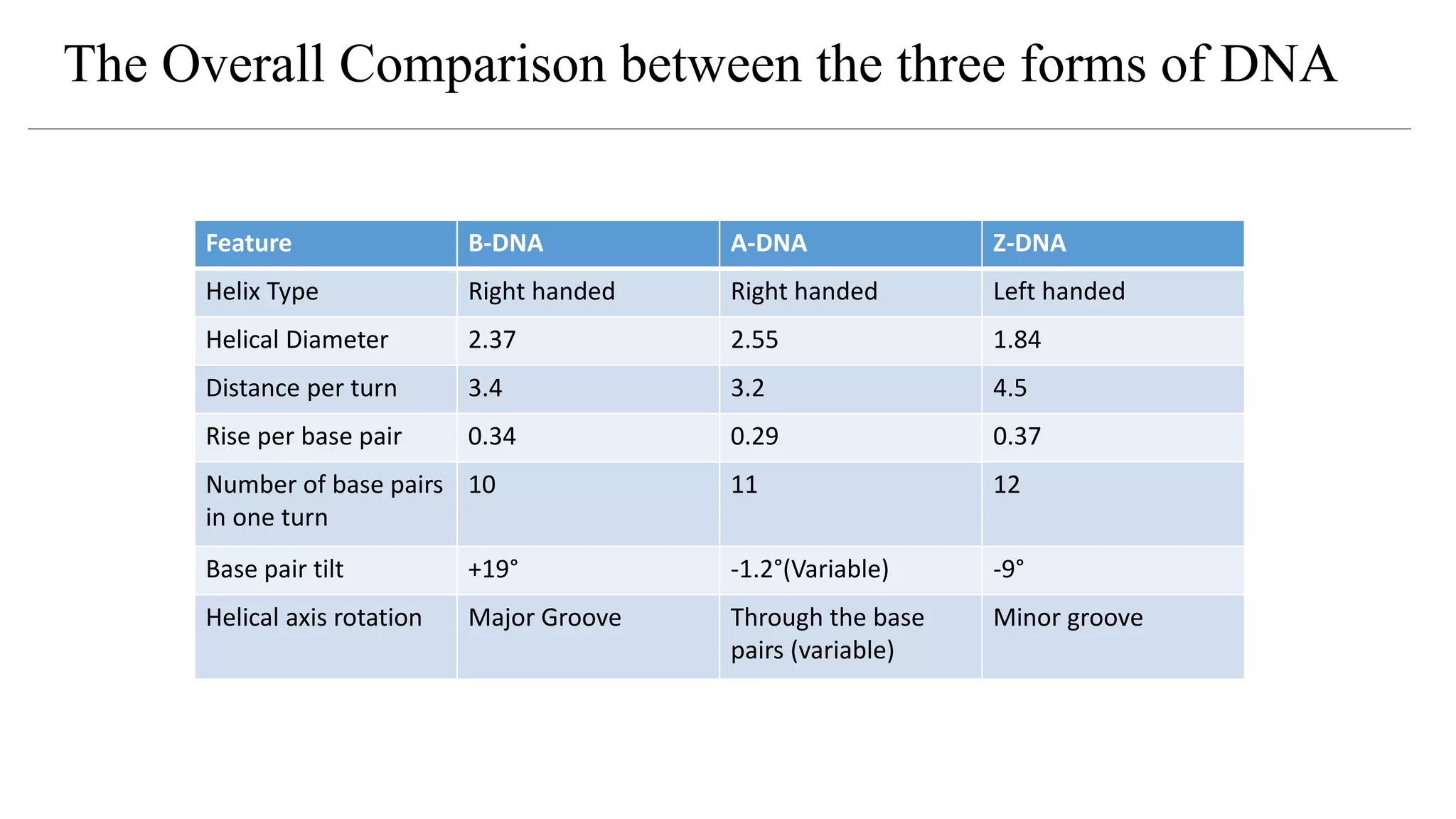 Different Forms of DNA | PDF