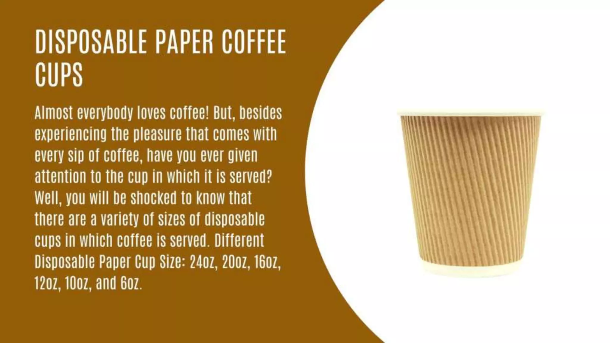 DIFFERENT STYLES AND SIZES OF DISPOSABLE PAPER CUPS | PPTX | Household ...