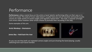 Different styles of a music video | PPT