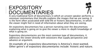 Different styles of documentaries | PPT
