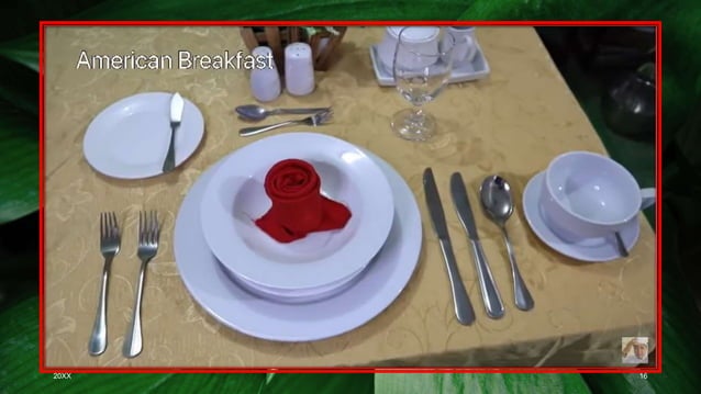 TABLE SET UP AND DIFFERENT TABLE GUIDELINES.pptx | Food & Drink