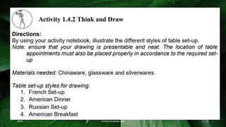 TABLE SET UP AND DIFFERENT TABLE GUIDELINES.pptx