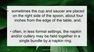 TABLE SET UP AND DIFFERENT TABLE GUIDELINES.pptx