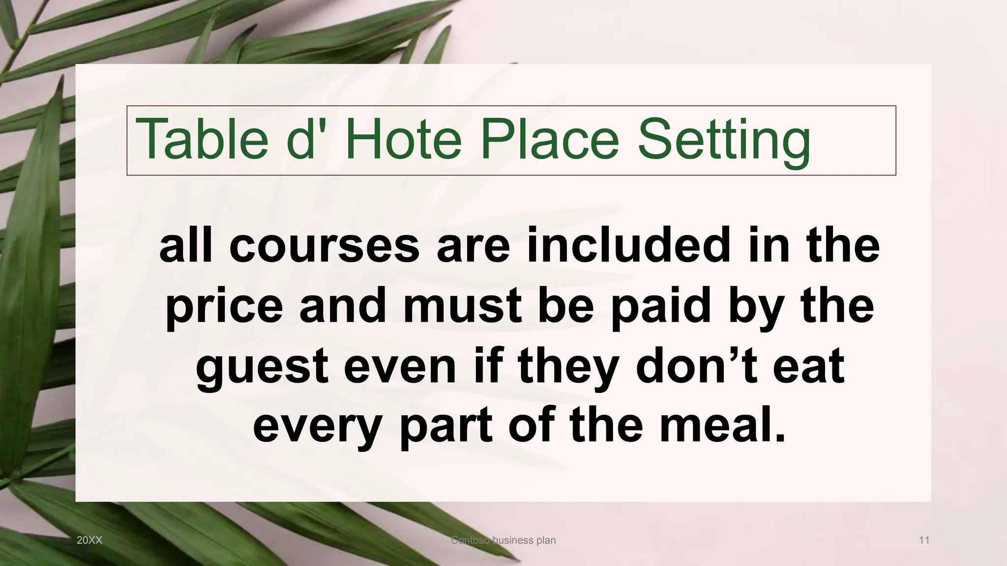 Different Styles of Table Set up in food bs | PPTX