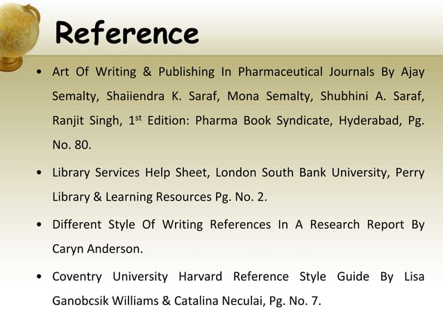 Different style of referencing | PPTX