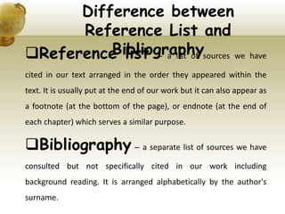 Different style of referencing | PPT
