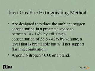 Different system of fire suppression | PPT