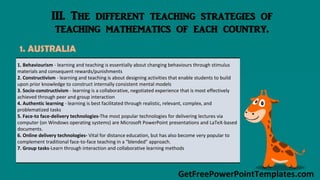 Different teaching strategies in mathematics by Rutchel T. Regarido | PPT