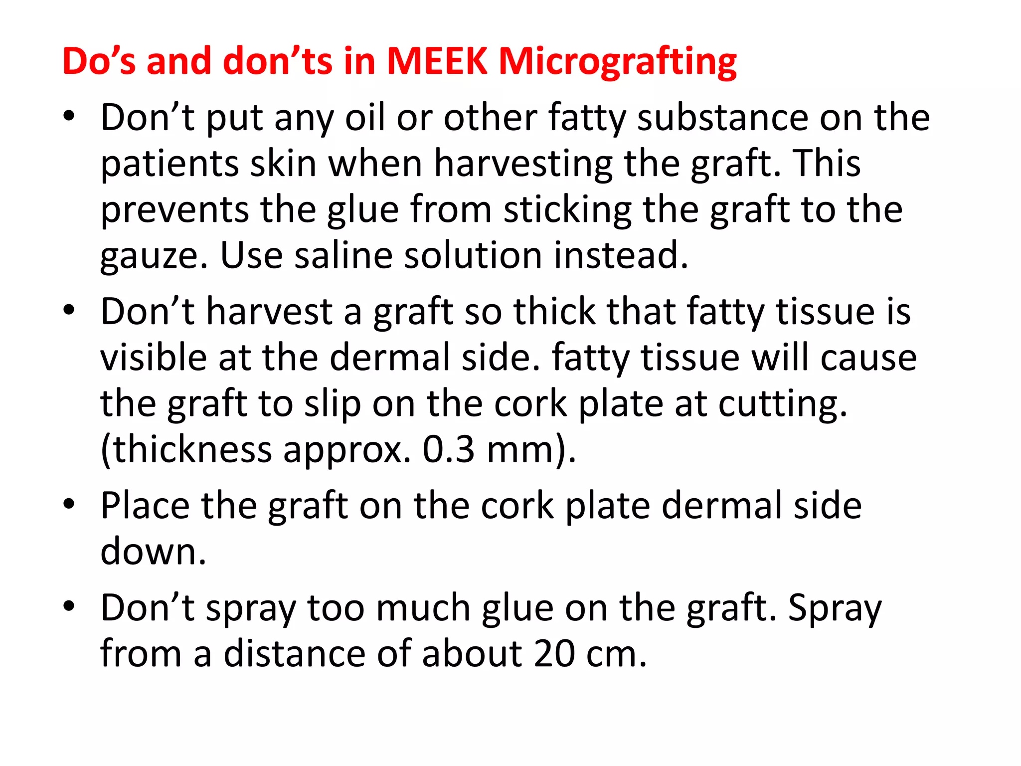 Different technique in skin grafting | PPTX